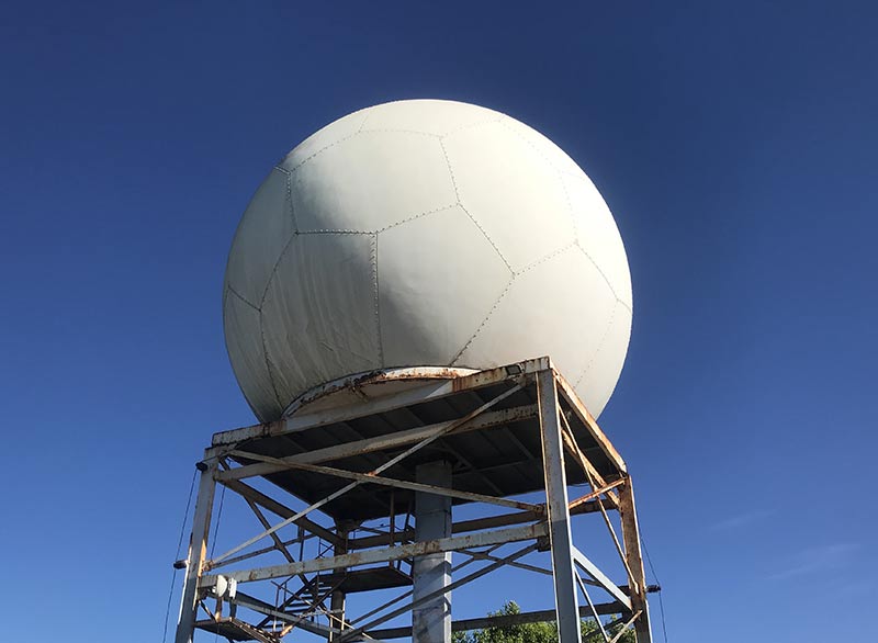 Visita Inés María Chapman Radar Meteorológico de Holguín